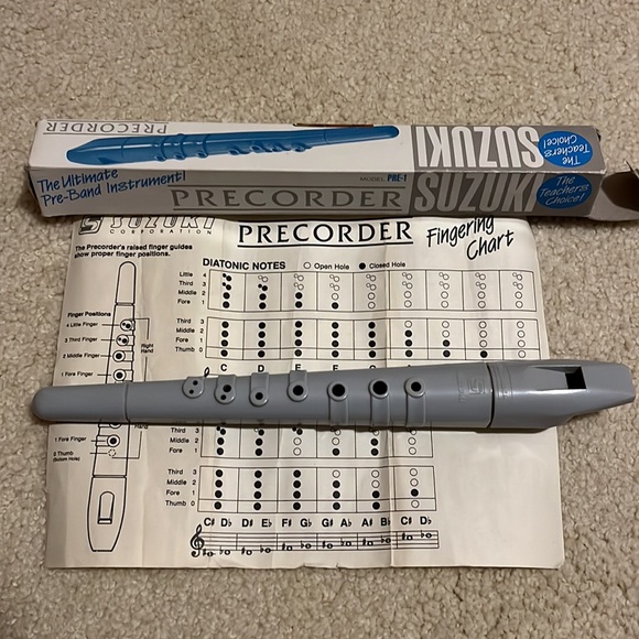 Other | Suzuki Precorder Pre1 Preband Instrument Original Box Fingering ...